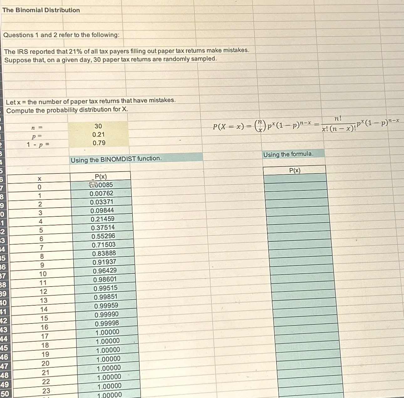 Solved The Binomial DistributionQuestions 1 ﻿and 2 ﻿refer to | Chegg.com