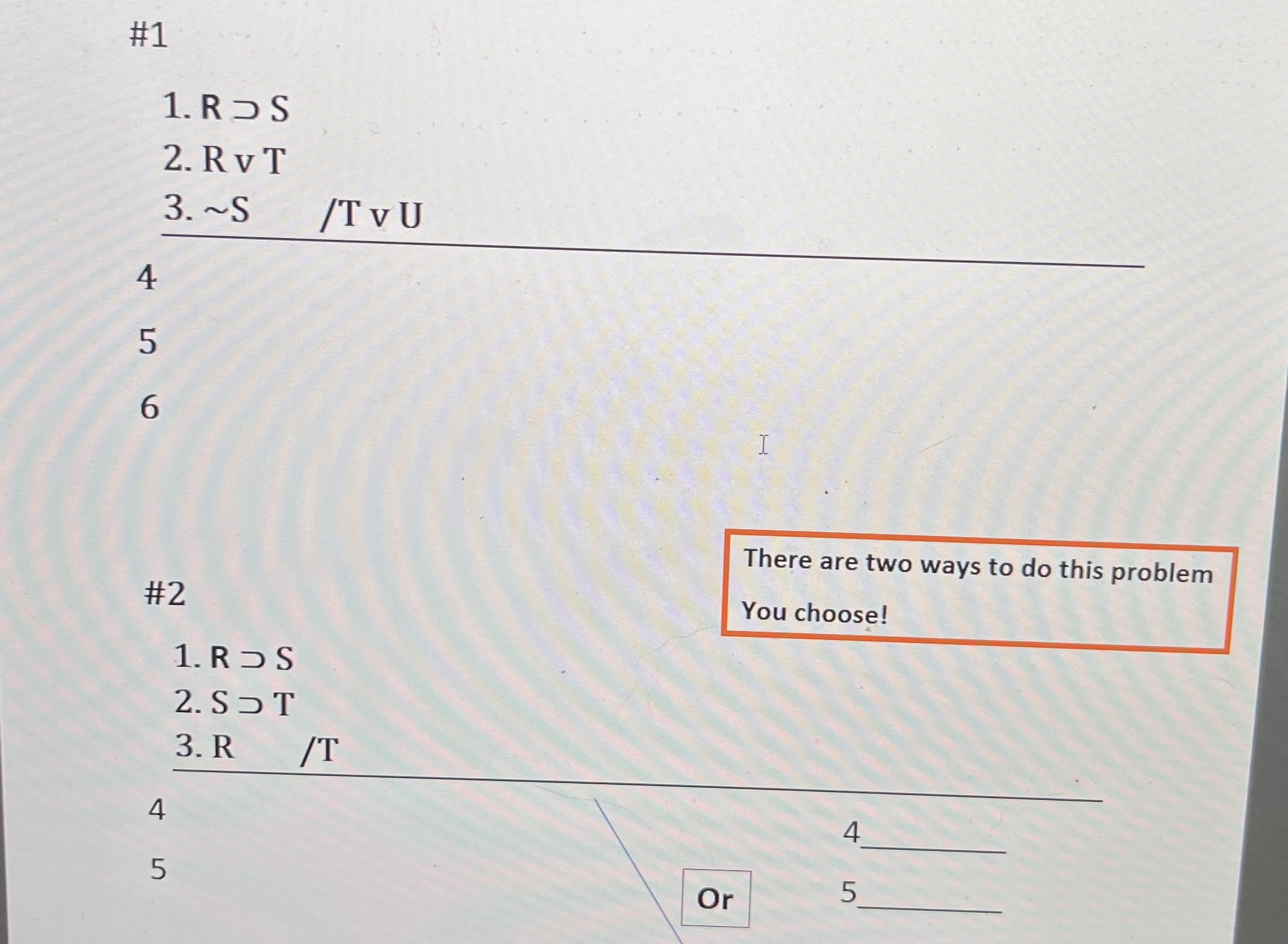 Logic Philosphy Answer Both Questions