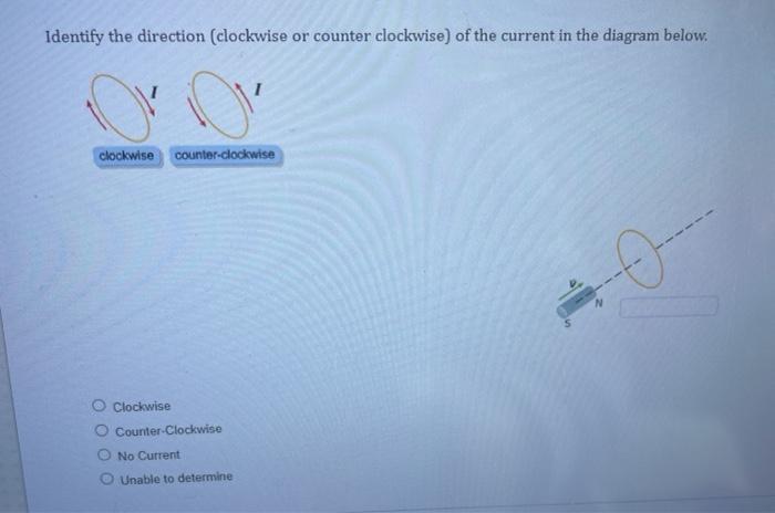 Solved Identify the direction (clockwise or counter | Chegg.com