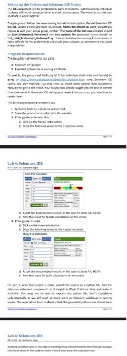 Secting ap the Dythen and Seleniam IDe Mrokm! indors | Chegg.com