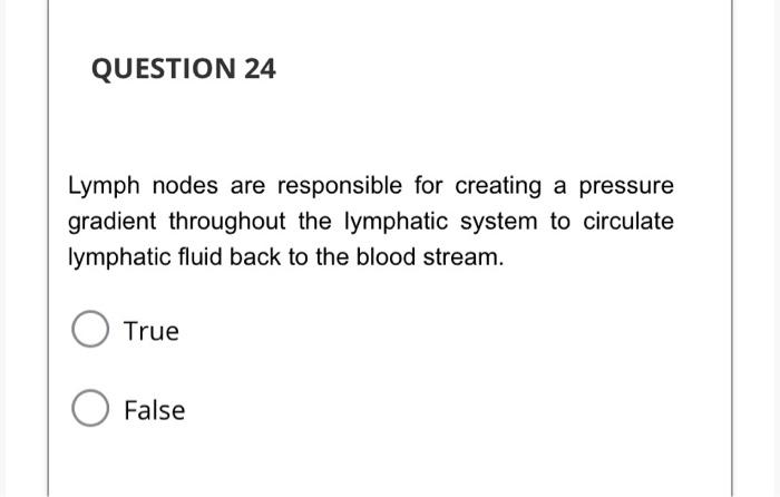 Solved QUESTION 15 Match the component of lymph to its major | Chegg.com