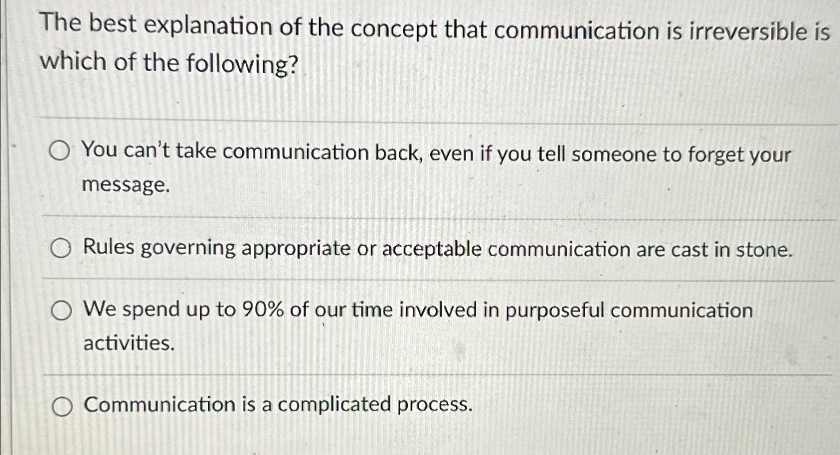 Solved The best explanation of the concept that | Chegg.com