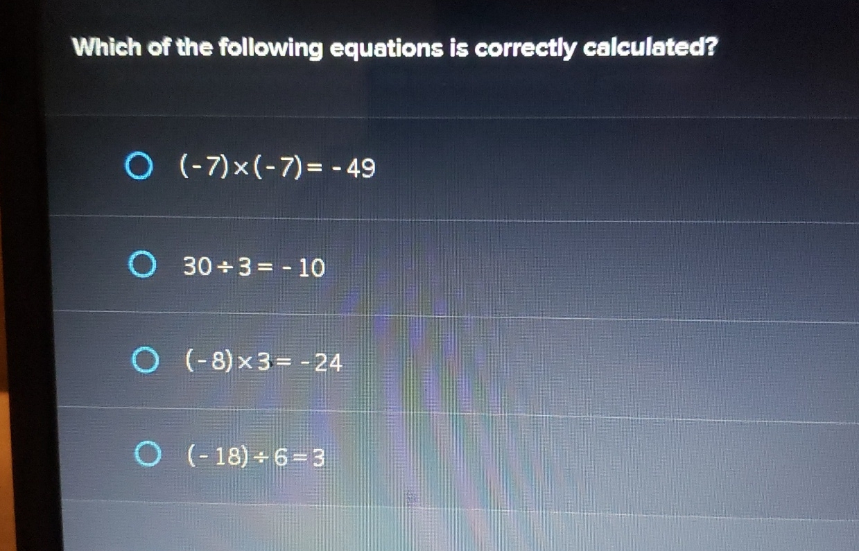 Solved Which of the following equations is correctly | Chegg.com