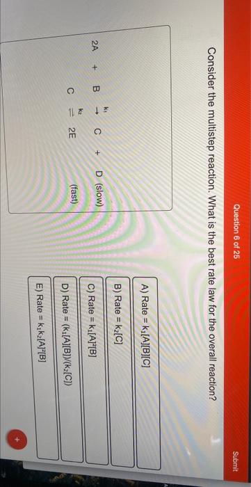 Solved Consider the multistep reaction. What is the best | Chegg.com