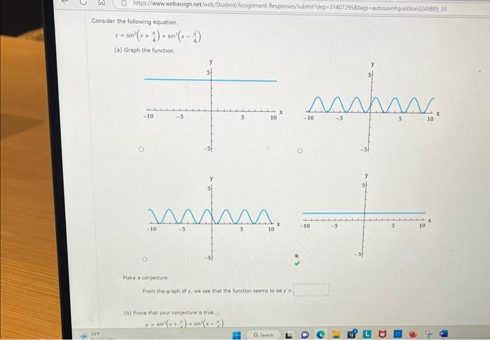 Solved Consider the following equation | Chegg.com