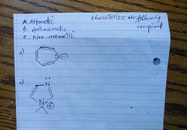 Solved Characterize the following compound: | Chegg.com