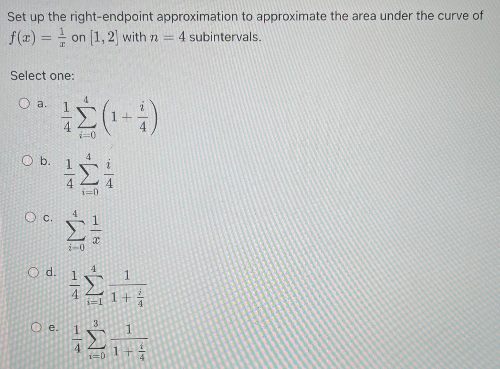 Solved Set up the right-endpoint approximation to | Chegg.com