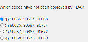 Solved Which codes have not been approved by | Chegg.com