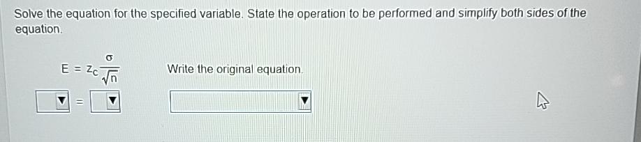 Solved Solve the equation for the specified variable. State | Chegg.com