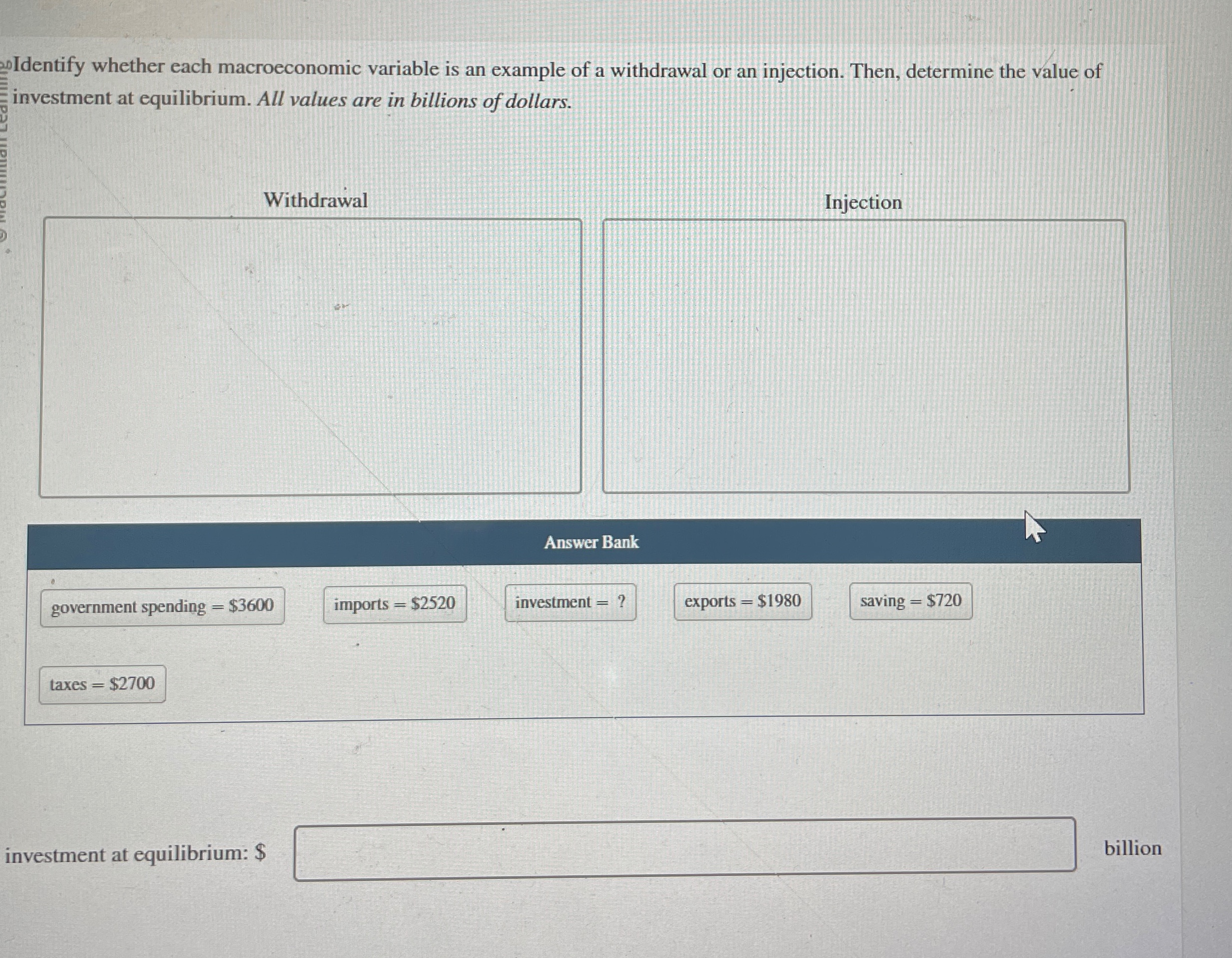 Solved Identify whether each macroeconomic variable is an | Chegg.com