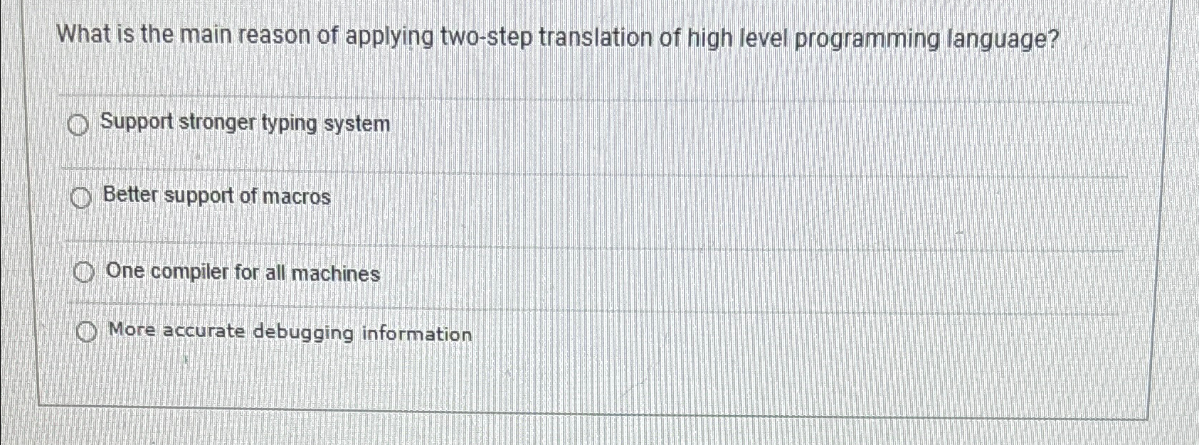 Solved What is the main reason of applying two-step | Chegg.com