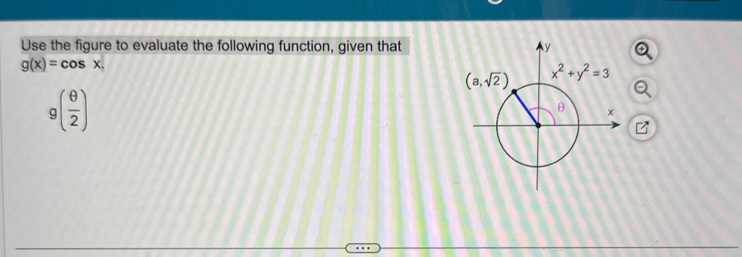 Solved Use the figure to evaluate the following function, | Chegg.com