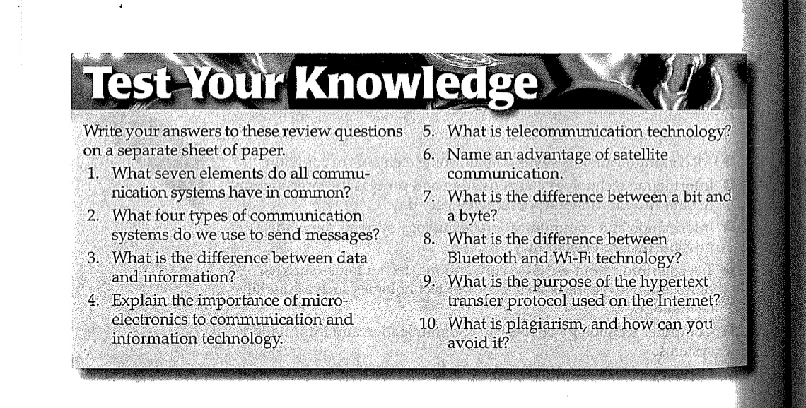 Solved Bsi oul KnomergeWrite your answers to these review | Chegg.com