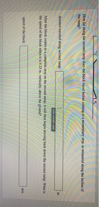 Solved A block is placed on a frictionless ramp at a height | Chegg.com