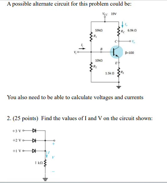 Solved A possible alternate circuit for this problem could | Chegg.com