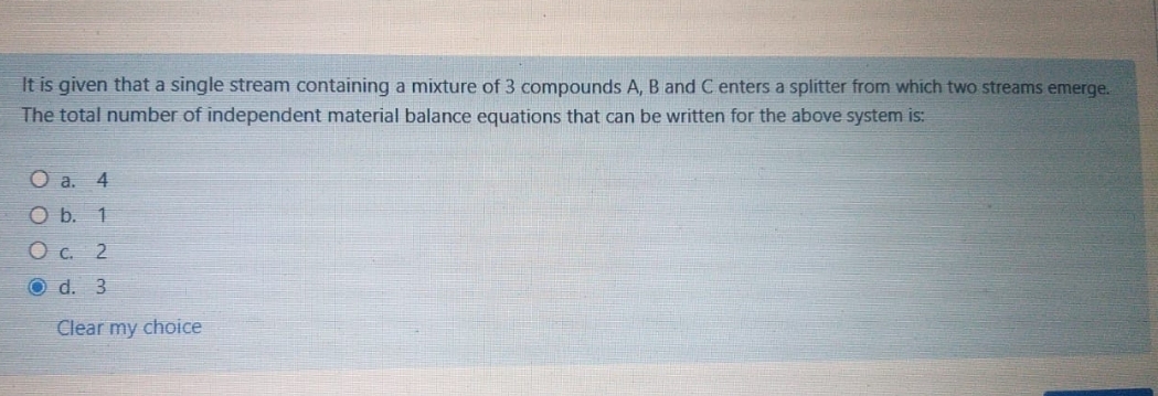 Solved It is given that a single stream containing a mixture | Chegg.com