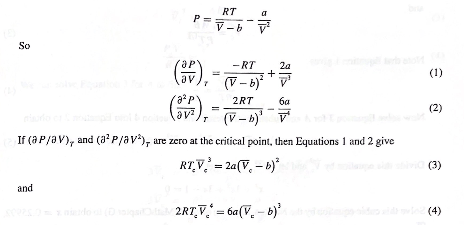 Solved Please explain the calculus steps to get from the van | Chegg.com