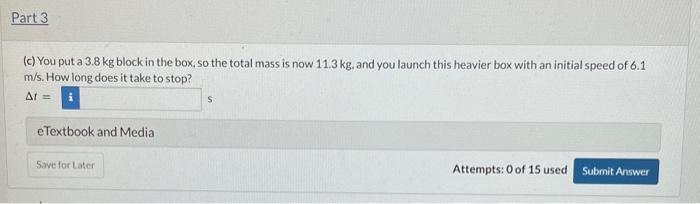 Solved A 7.5 kg box with initial speed 6.1 m/s slides across | Chegg.com