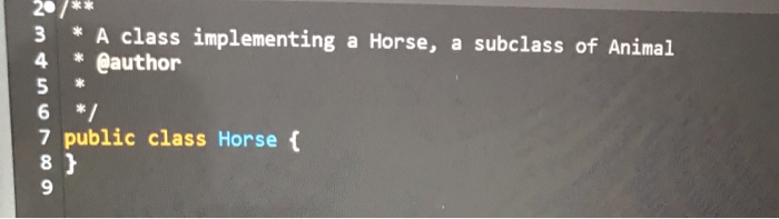 Solved The following classes are included (listed | Chegg.com