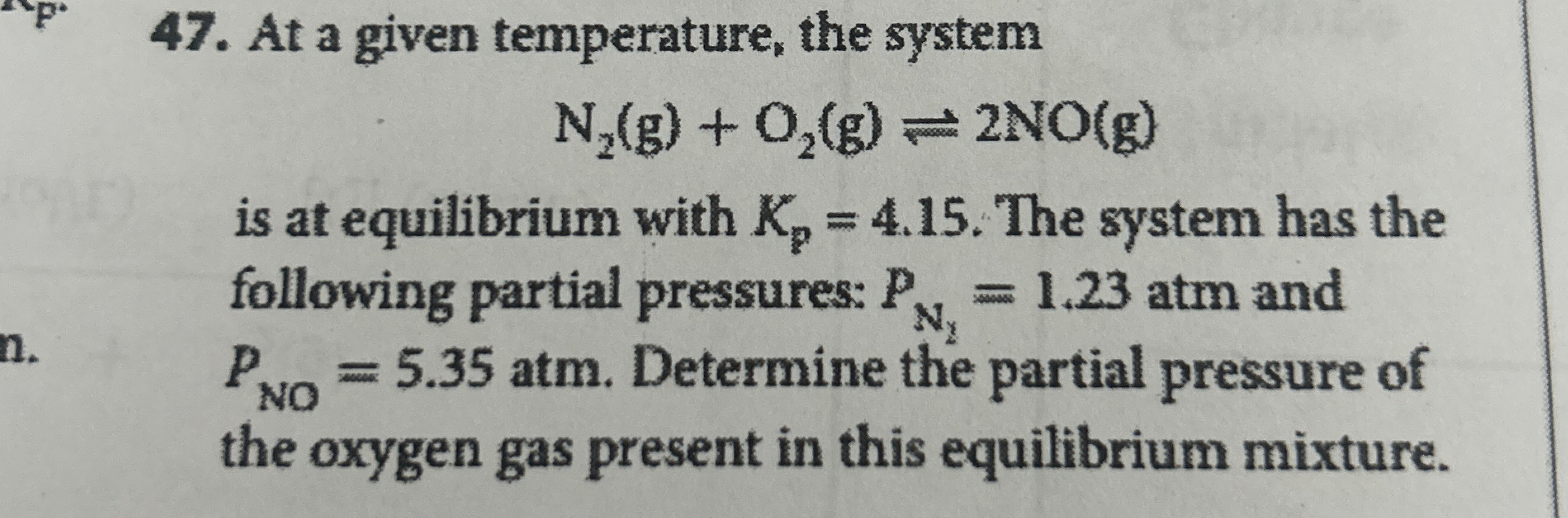 Solved At a given temperature, the | Chegg.com