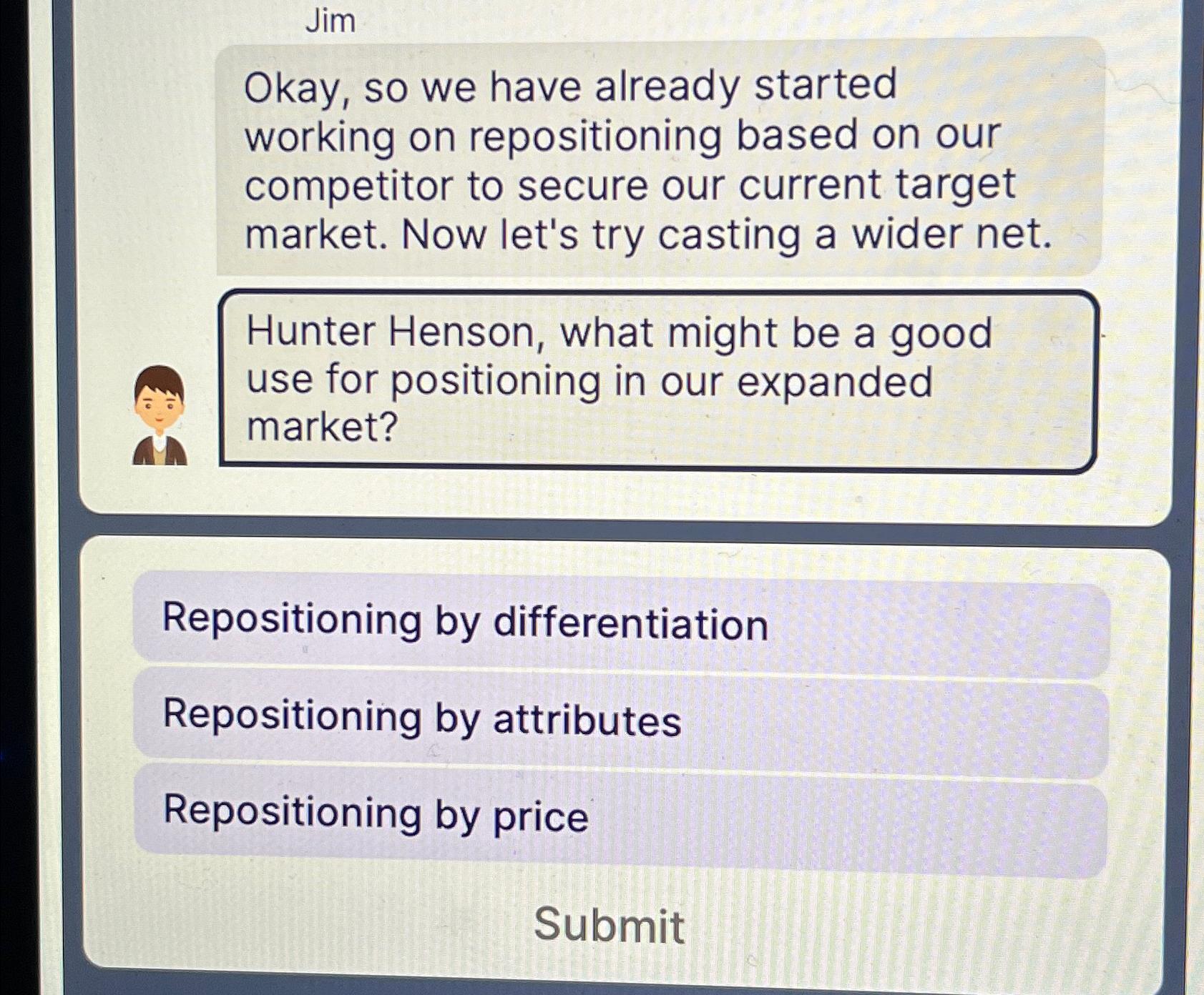Solved JimOkay, so we have already started working on | Chegg.com