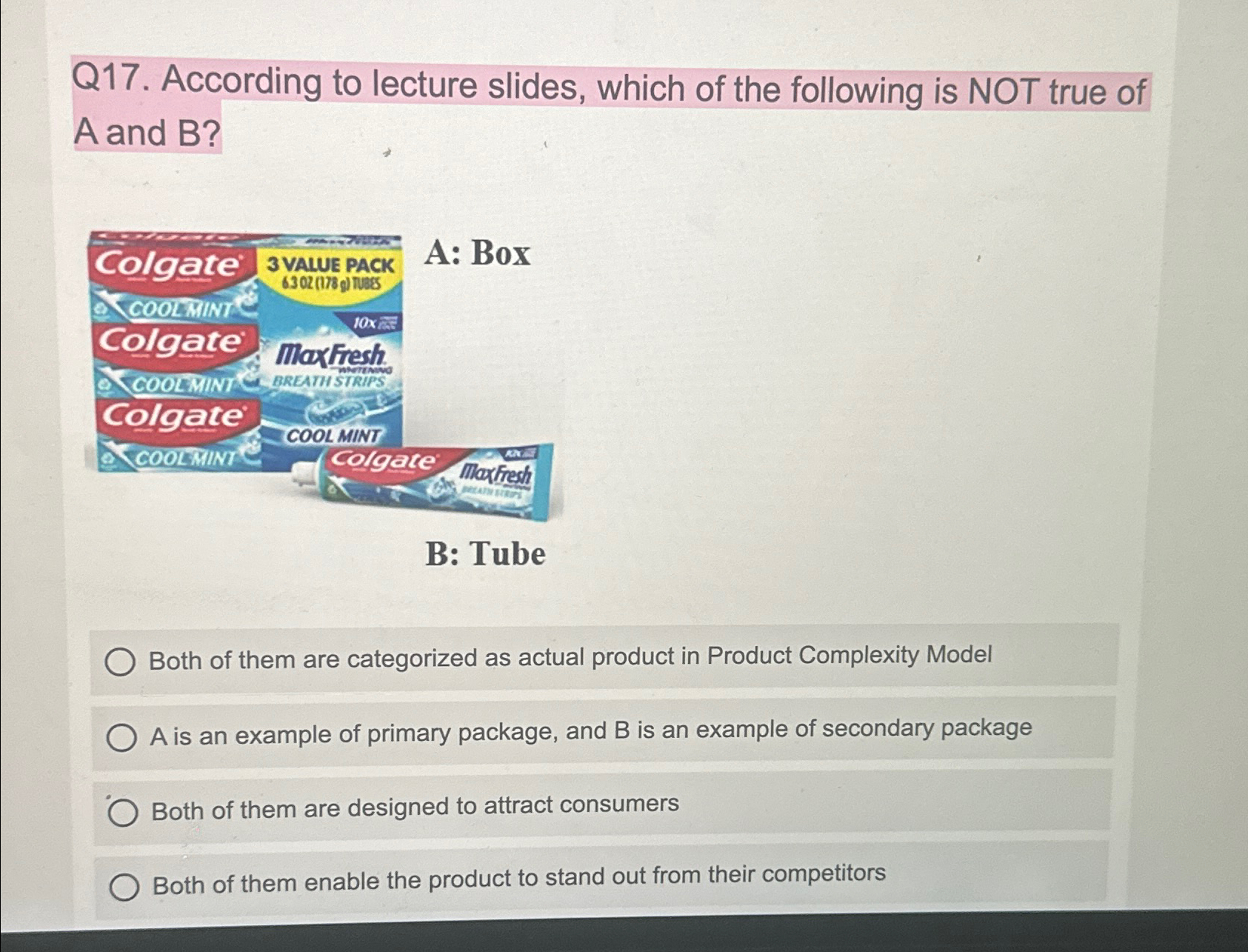 Solved Q17. ﻿According to lecture slides, which of the | Chegg.com