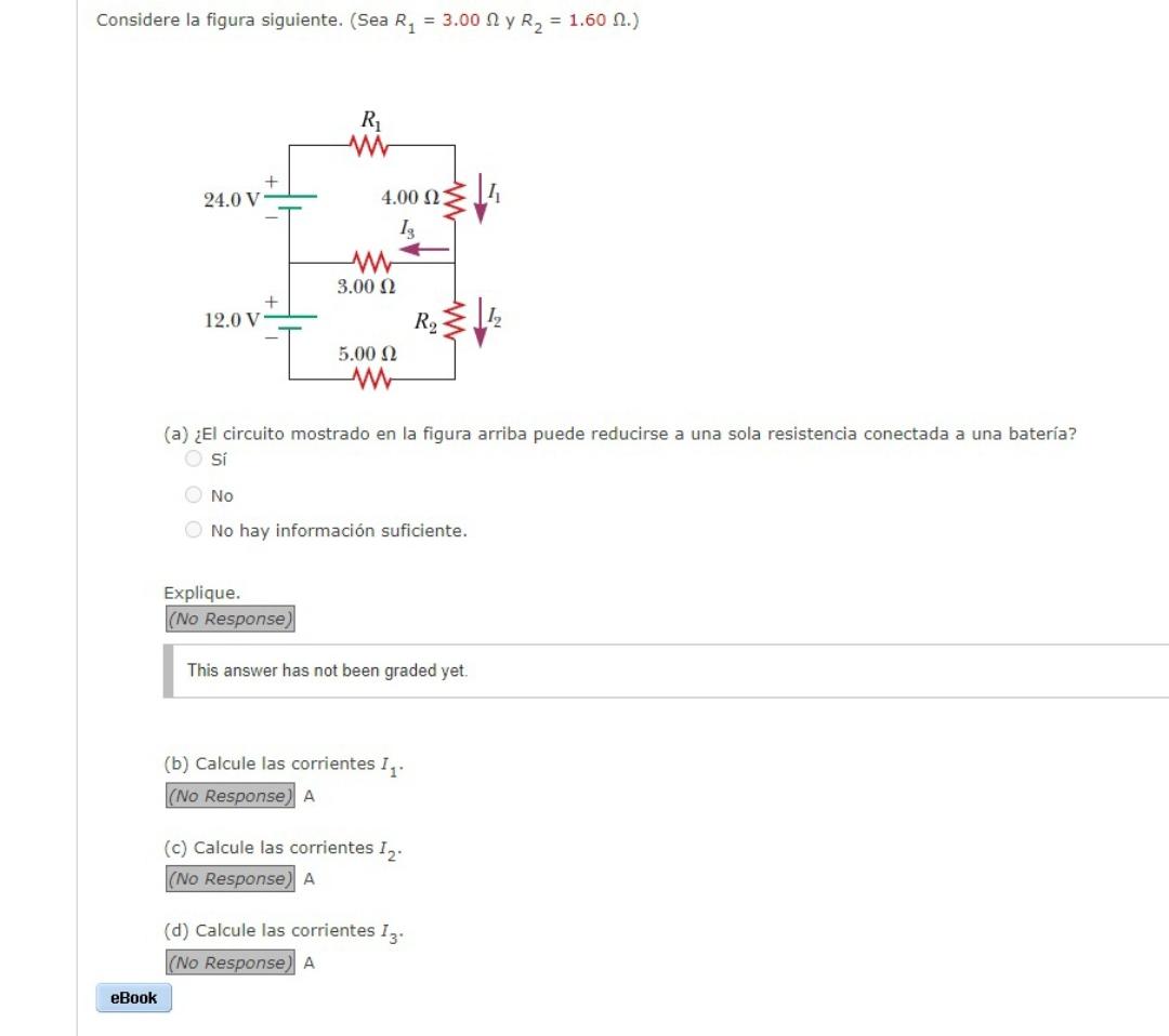 Solved Considere la figura siguiente. (Sea R1=3.00Ω ﻿y | Chegg.com