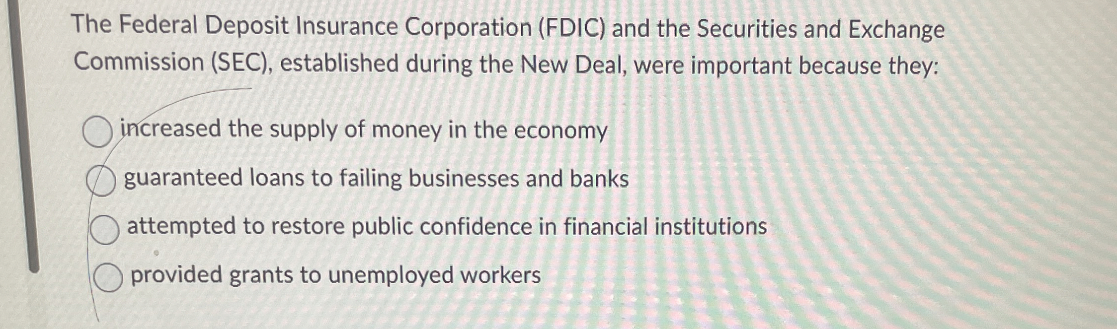 Solved The Federal Deposit Insurance Corporation (FDIC) ﻿and | Chegg.com