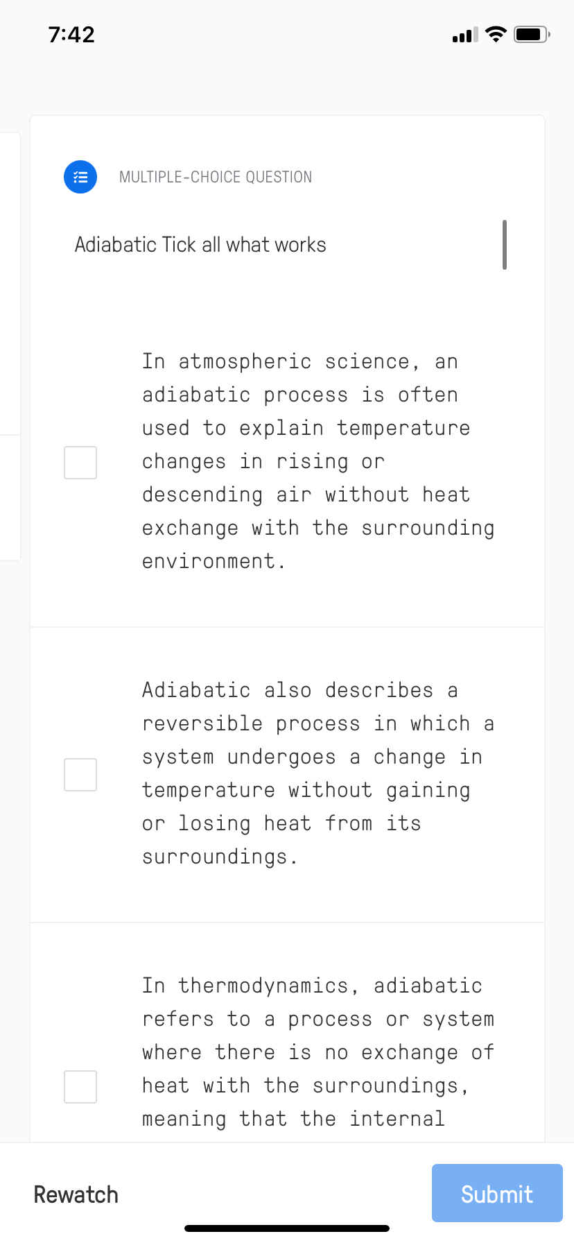 Solved 7:34Focus 2 ﻿Warm Up #1 ﻿First Law of Thermody...The | Chegg.com