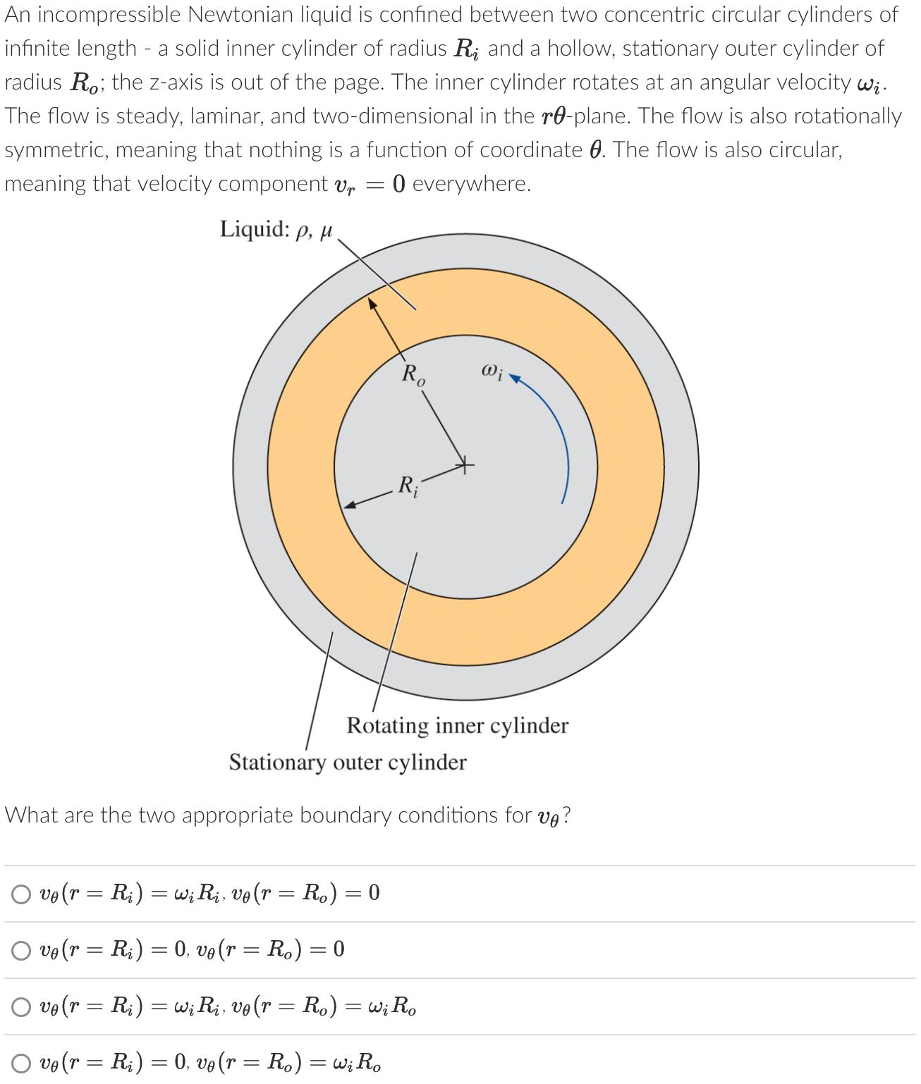 Solved An incompressible Newtonian liquid is confined | Chegg.com