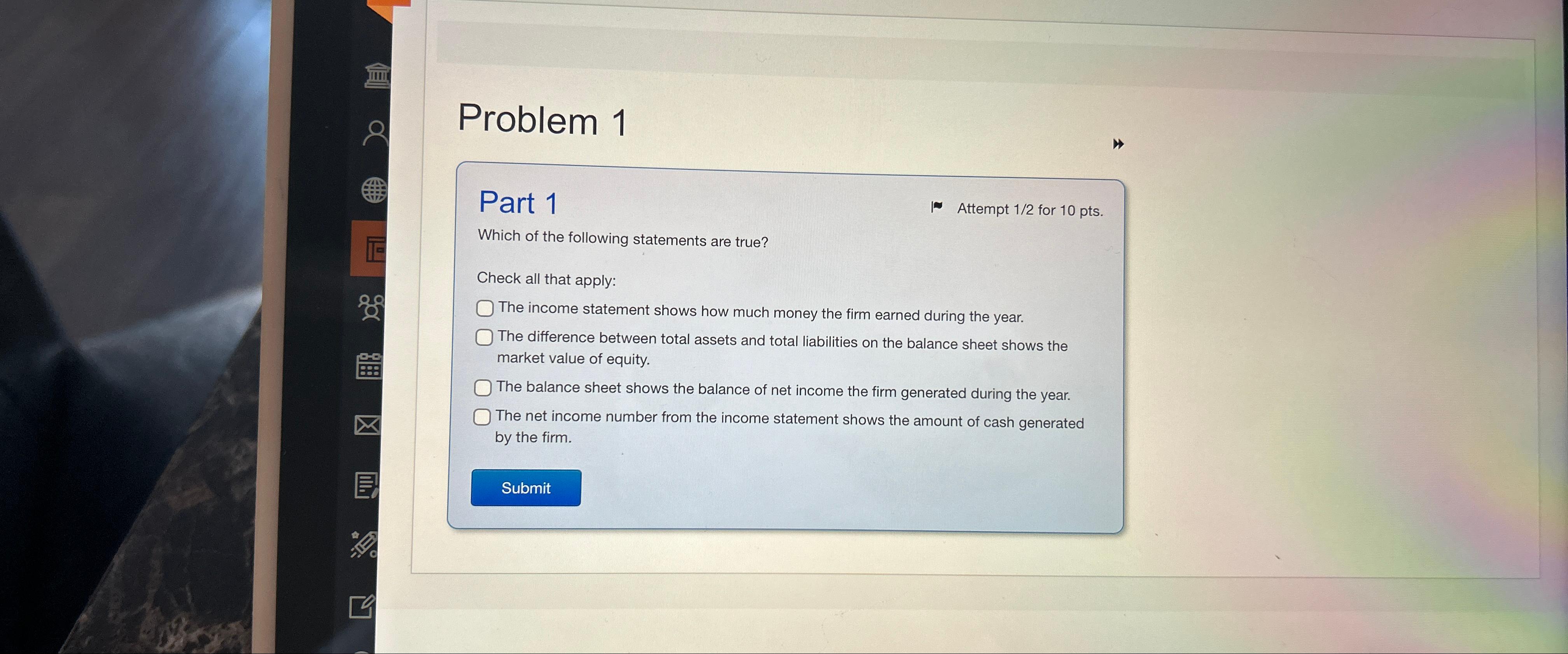 Solved Problem 1Part 1Attempt 12 ﻿for 10 ﻿pts.Which of the | Chegg.com