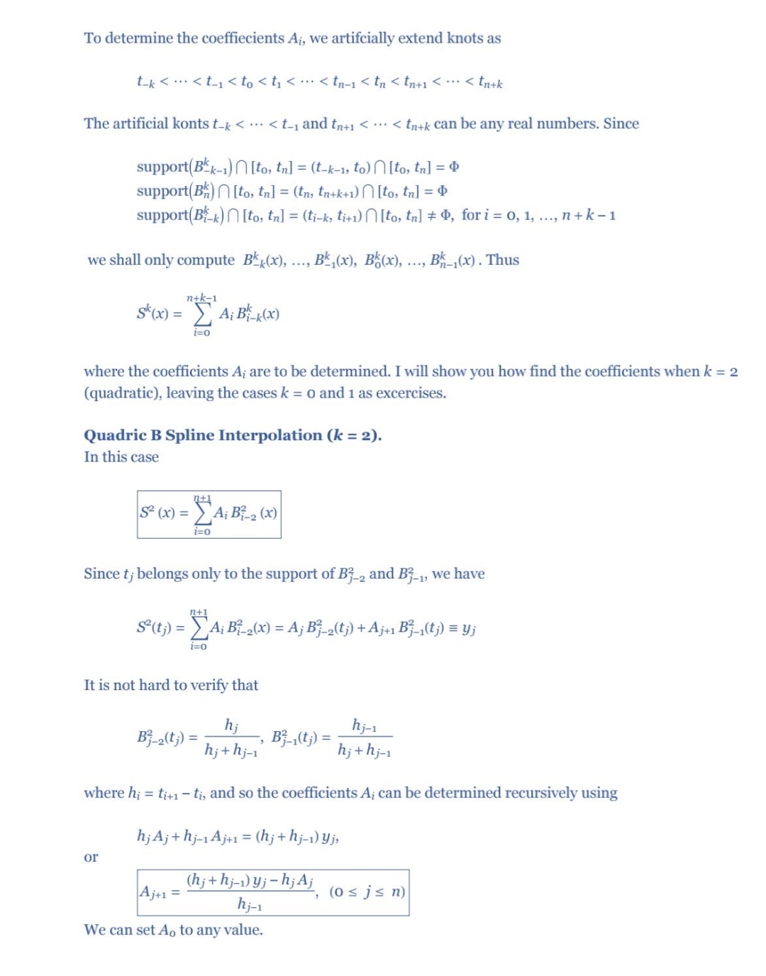 Solved find cubic B-spline ( ﻿k=3 ) ﻿in the same way in | Chegg.com