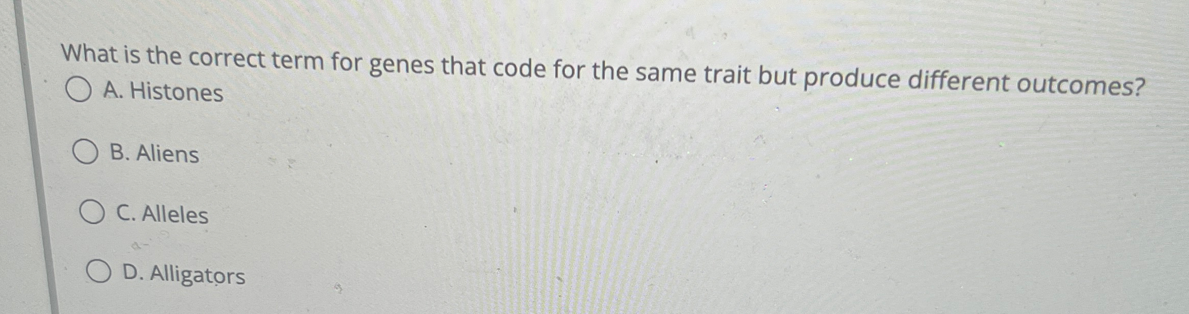 Solved What is the correct term for genes that code for the | Chegg.com