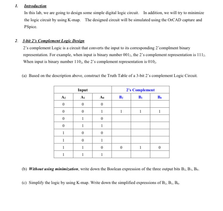 IntroductionIn this lab, we are going to design some | Chegg.com