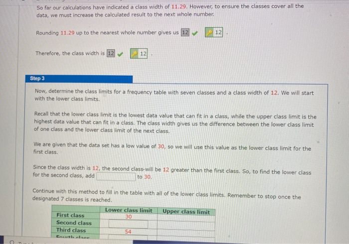Solved A data set with whole numbers has a low value of 30 | Chegg.com