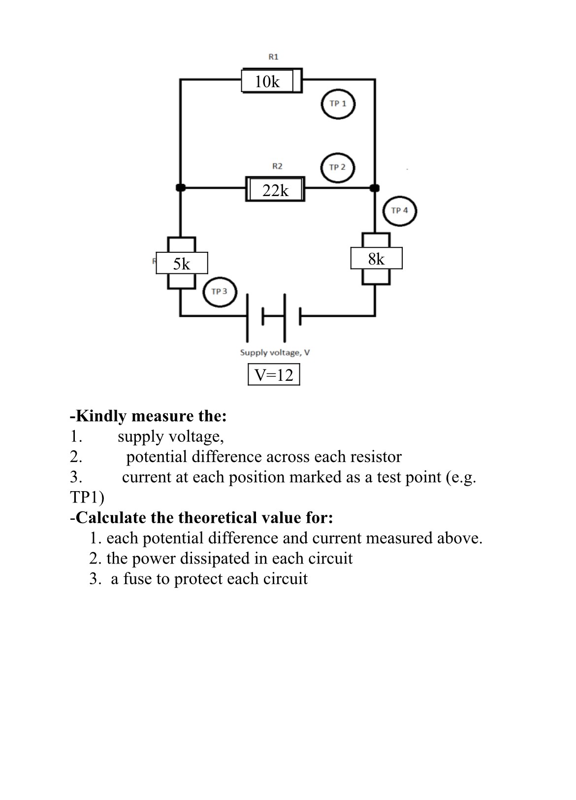 Solved 1L-Kindly measure the:supply voltage,potential | Chegg.com
