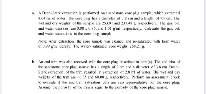 a. A Dean-Stark extraction is performed on a | Chegg.com