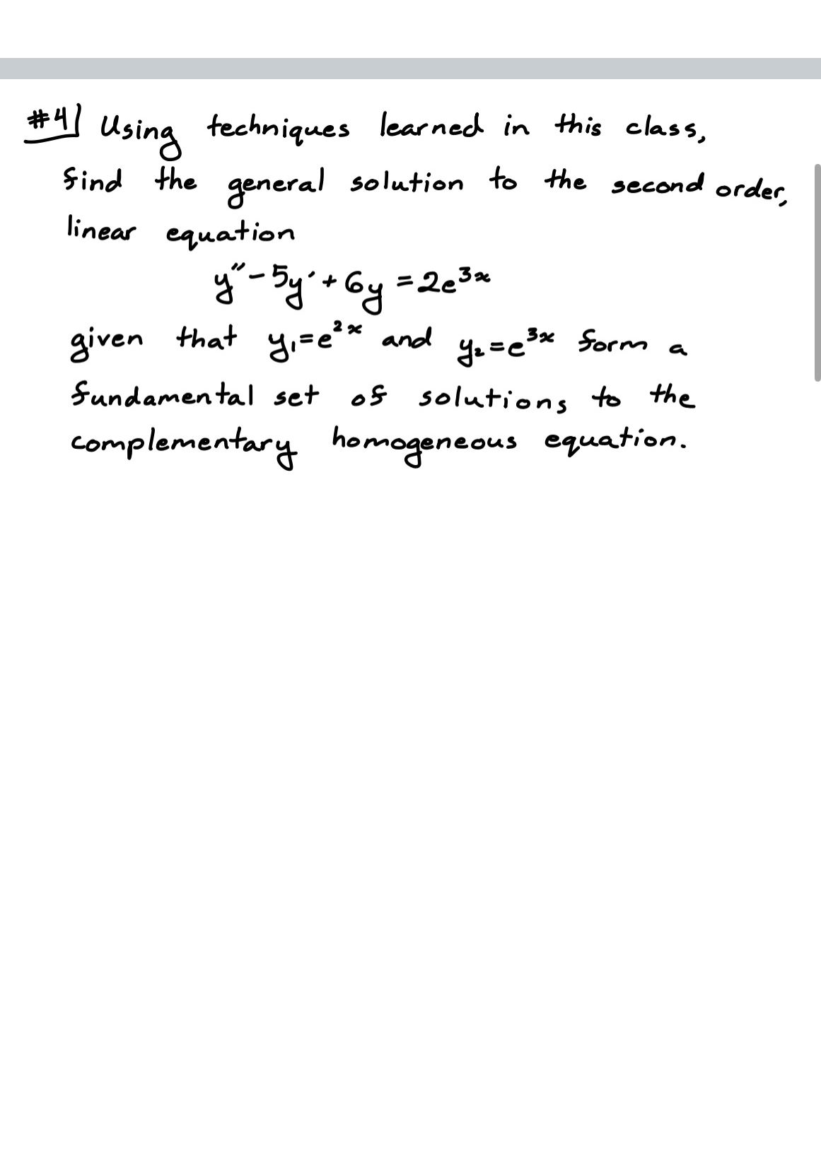 Solved #4) ﻿Using techniques learned in this class, find the | Chegg.com