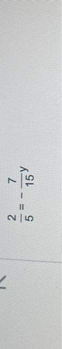 Solved 52=−157y | Chegg.com