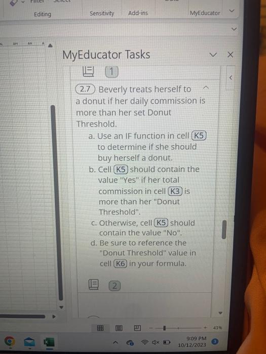MyEducator Tasks 2) IF Beverly sells donuts for $.50 | Chegg.com