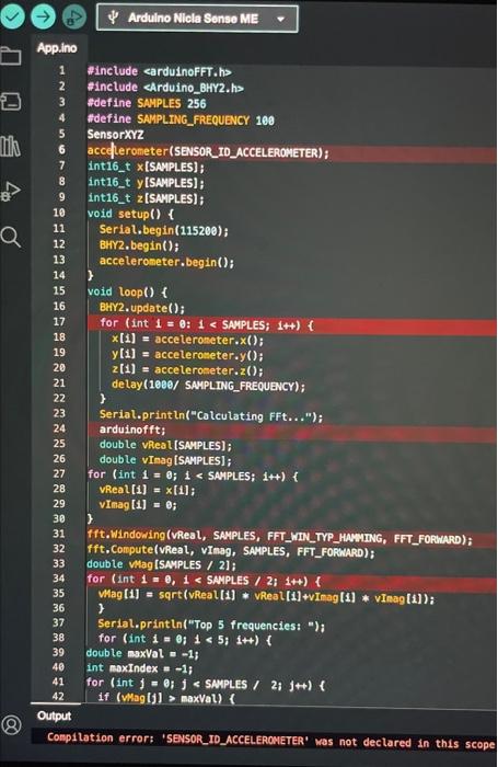 Solved Working with arduino and need help with the code, | Chegg.com