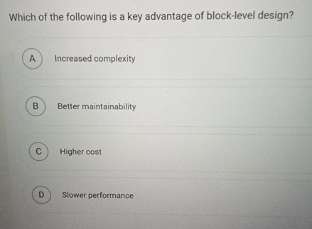 Solved Which of the following is a key advantage of | Chegg.com