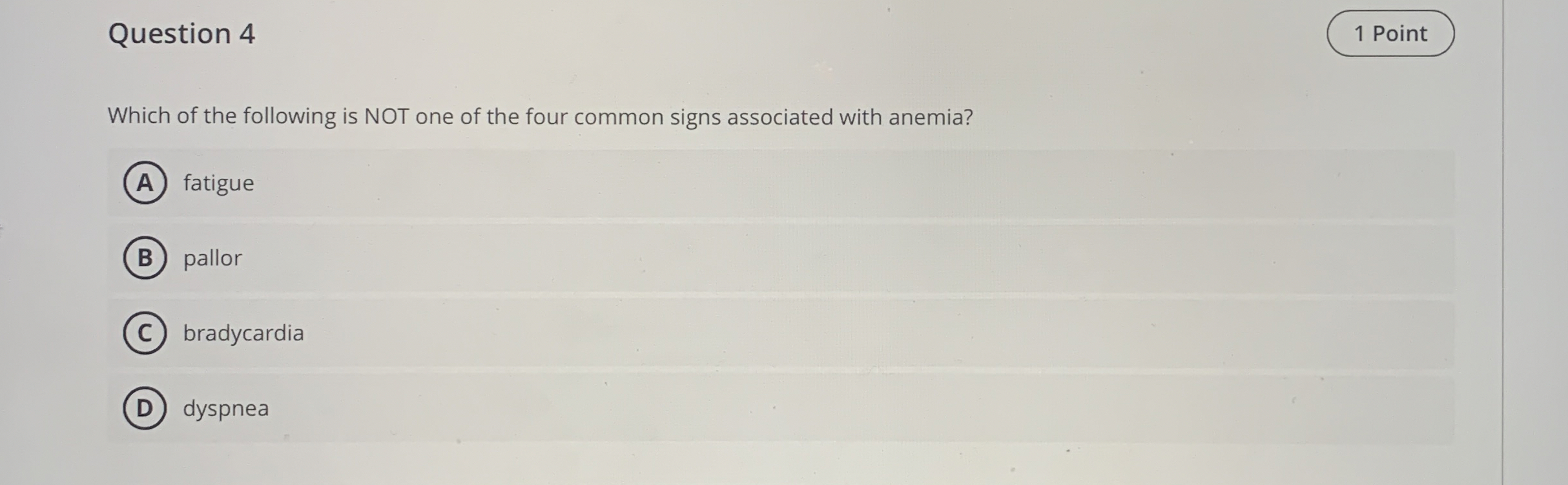 Solved Question 41 ﻿PointWhich of the following is NOT one | Chegg.com