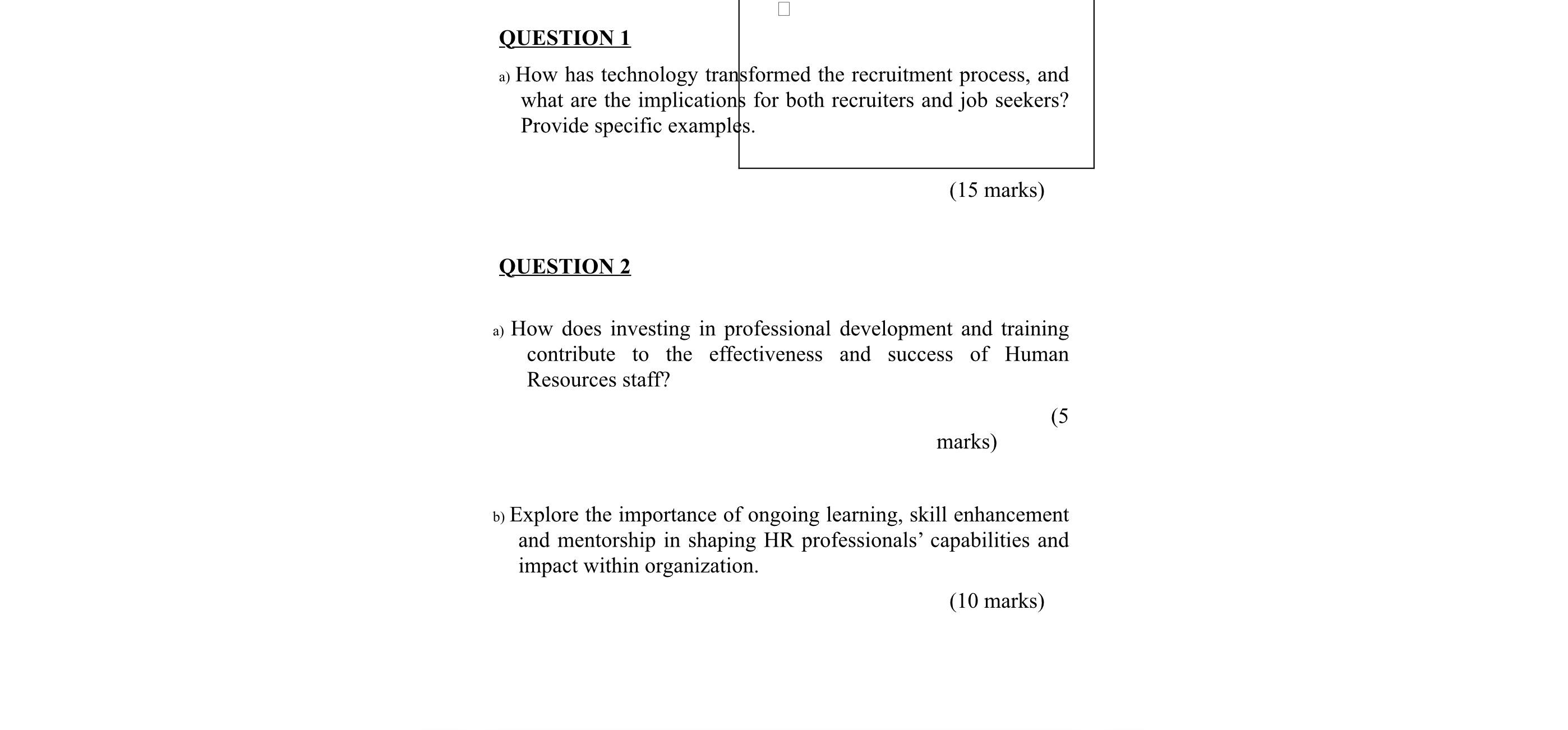 Solved QUESTION 1a) ﻿How has technology transformed the | Chegg.com