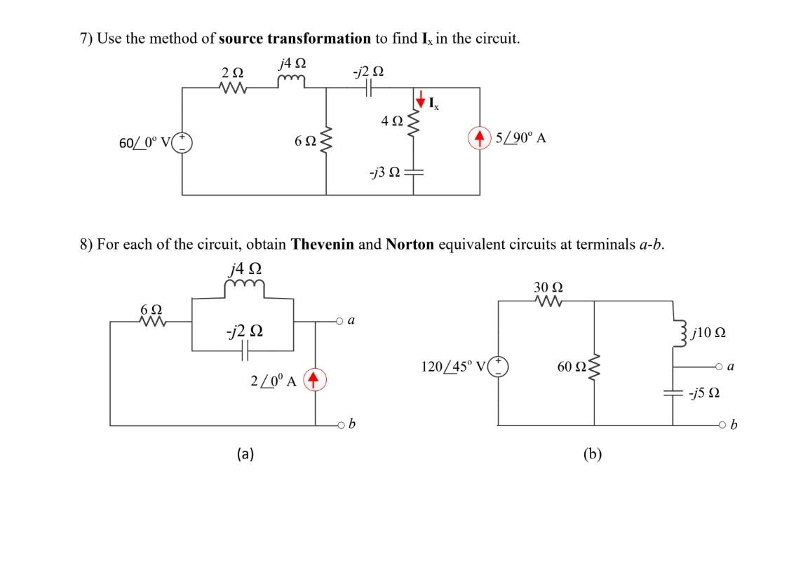 Solved 7) Use the method of source transformation to find Ix | Chegg.com