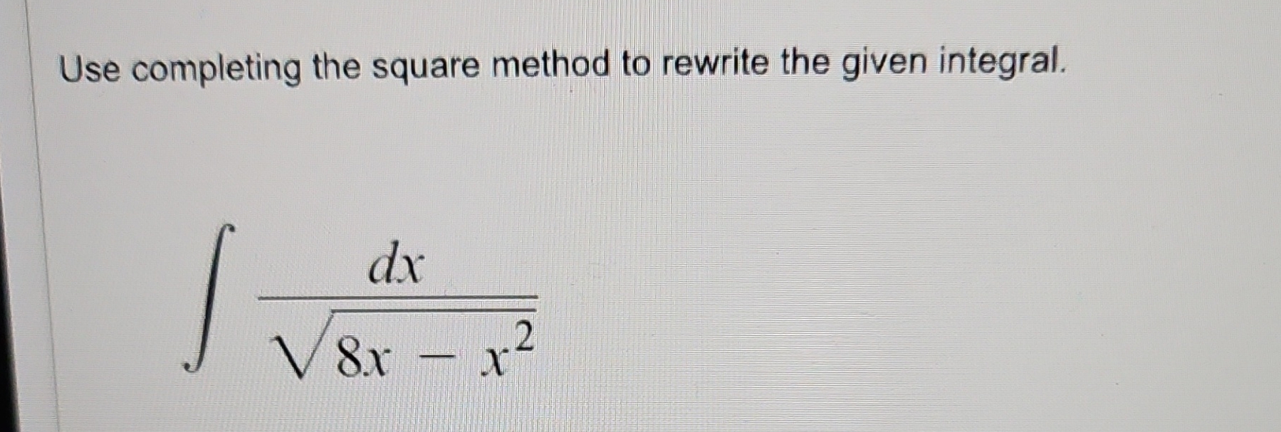 Solved Use completing the square method to rewrite the given | Chegg.com