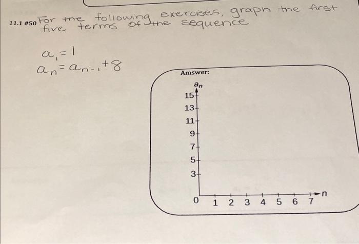 Solved 111 \#50 For the following exercises, graph the first | Chegg.com