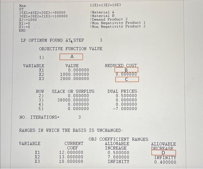 LP OPTIMUM FOUND A˚T1 STEP 3 OBJECTIVE FUNCTION VALUE | Chegg.com