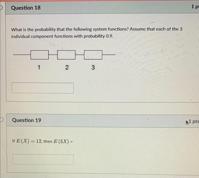 Solved What is the probability that the following system | Chegg.com
