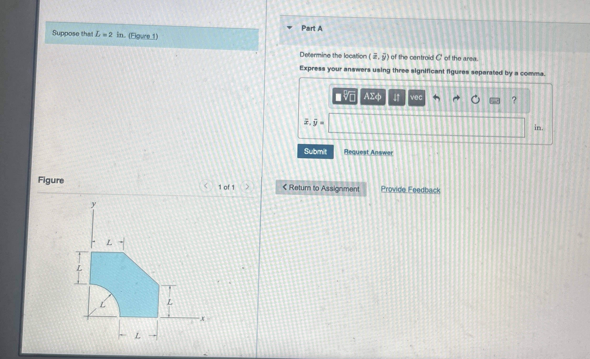 Solved Suppose that L=2in. (Figure 1)Figure1 ﻿of 1